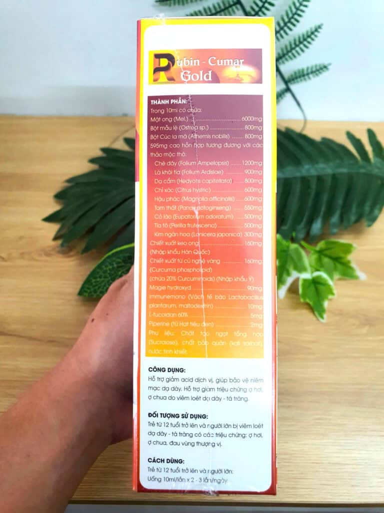 GEL DẠ DÀY RUBIN CUMAR GOLD 2024 - CÔNG TY TNHH RUBIN PHARMA